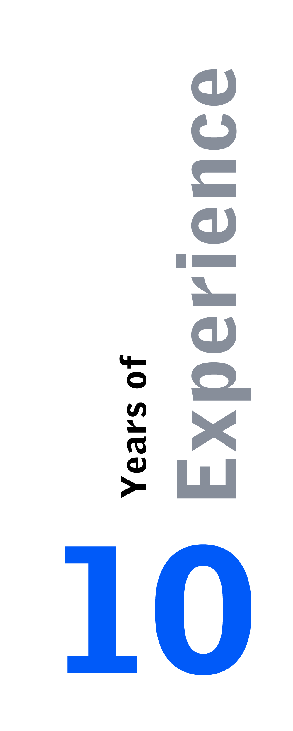 10 Years of Experience